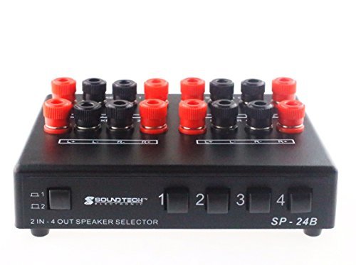 SOUND TECH SP-24B 2in⇔ 4out スピーカーセレクター/スイッチャー※バナナプラグタイプ の落札情報詳細| ヤフオク落札価格情報 オークフリー