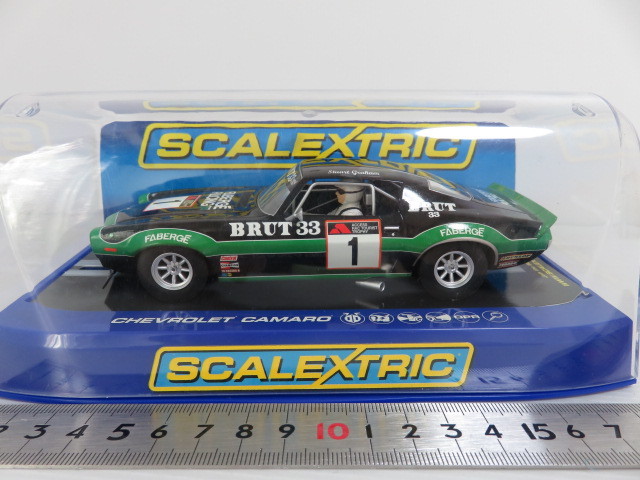 【やや傷や汚れあり】⑪4-217 SCALEXTRIC Chevrolet Camaro 1970 Faberge Racing No.1 Stuart Graham C3612 の落札情報 ...