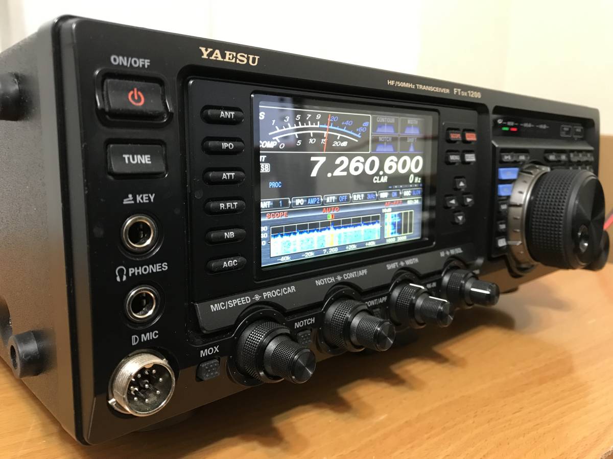 【目立った傷や汚れなし】 YAESU FTDX1200 100W DSP オールモード HF/+50MHz SSB /CW/AM/FM OP ...