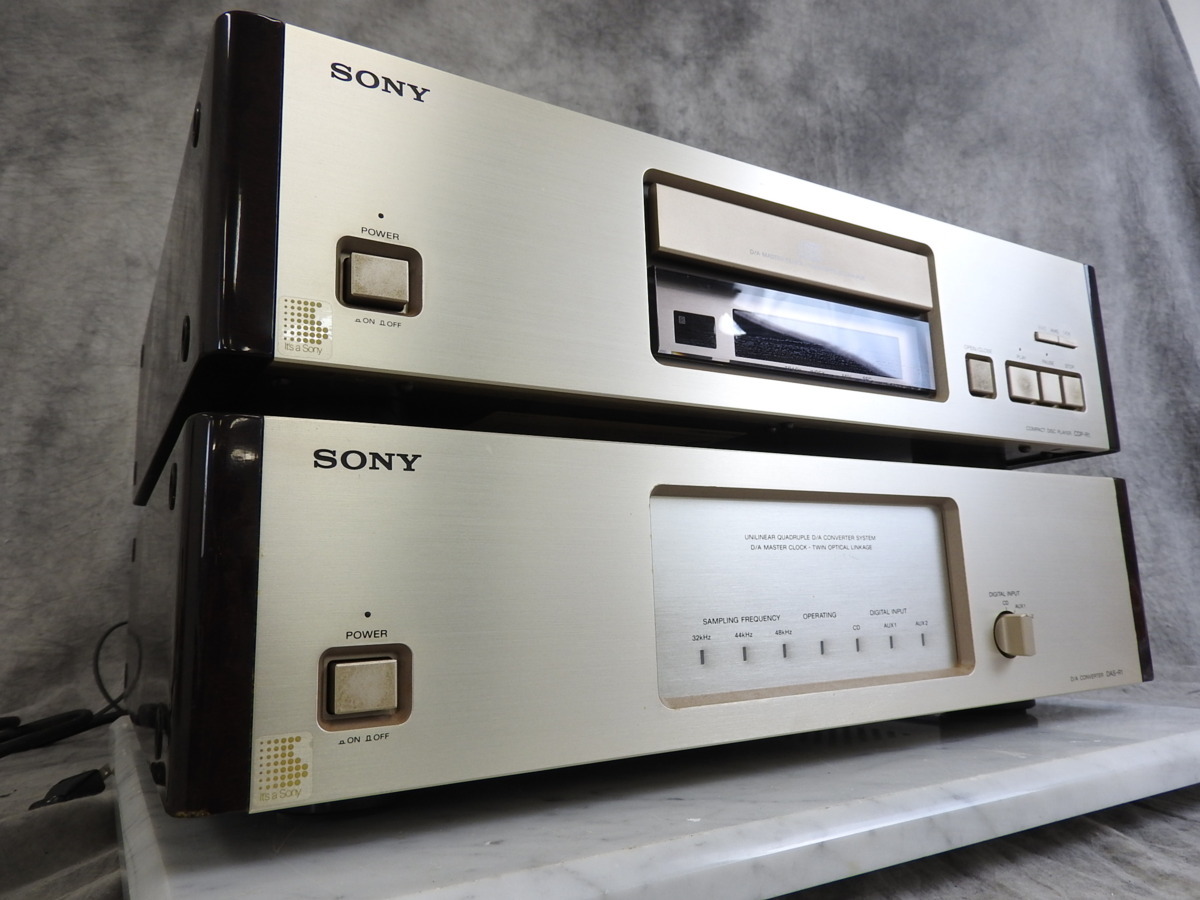 【傷や汚れあり】☆ SONY ソニー CDP-R1 CDプレーヤー + DAS-R1 コンバーターユニット 2点セット ☆ジャンク☆の落札情報 ...