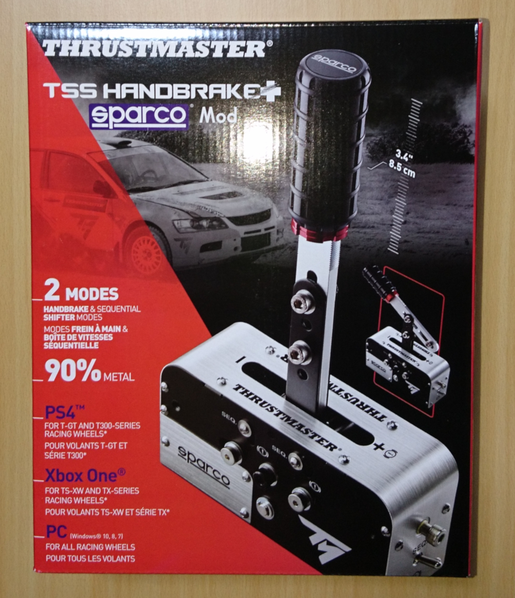 【未使用に近い】Thrustmaster スラストマスター TSS Handbrake Sparco Mod + ほぼ未使用 ハンドブレーキ スパルコモッド + PS4/Xbox One/PC ...