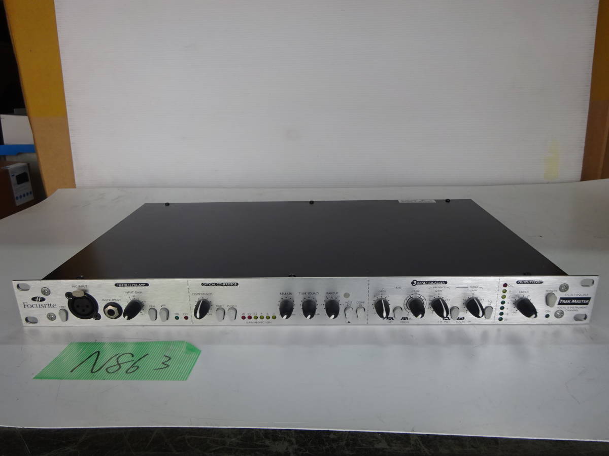 【傷や汚れあり】【N863】Focusrite PLATINUM TRAK MASTER ※改造品です 音出ました（ガリあり） 多機能マイク ...