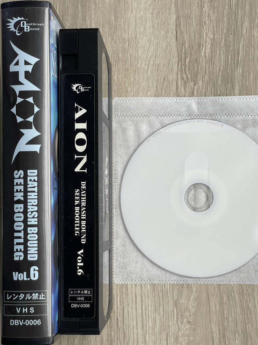 【やや傷や汚れあり】【レアVHS】AION / DEATHRASH BOUND SEEK BOOTLEG Vol.4 ※おまけDVD付きの落札 ...