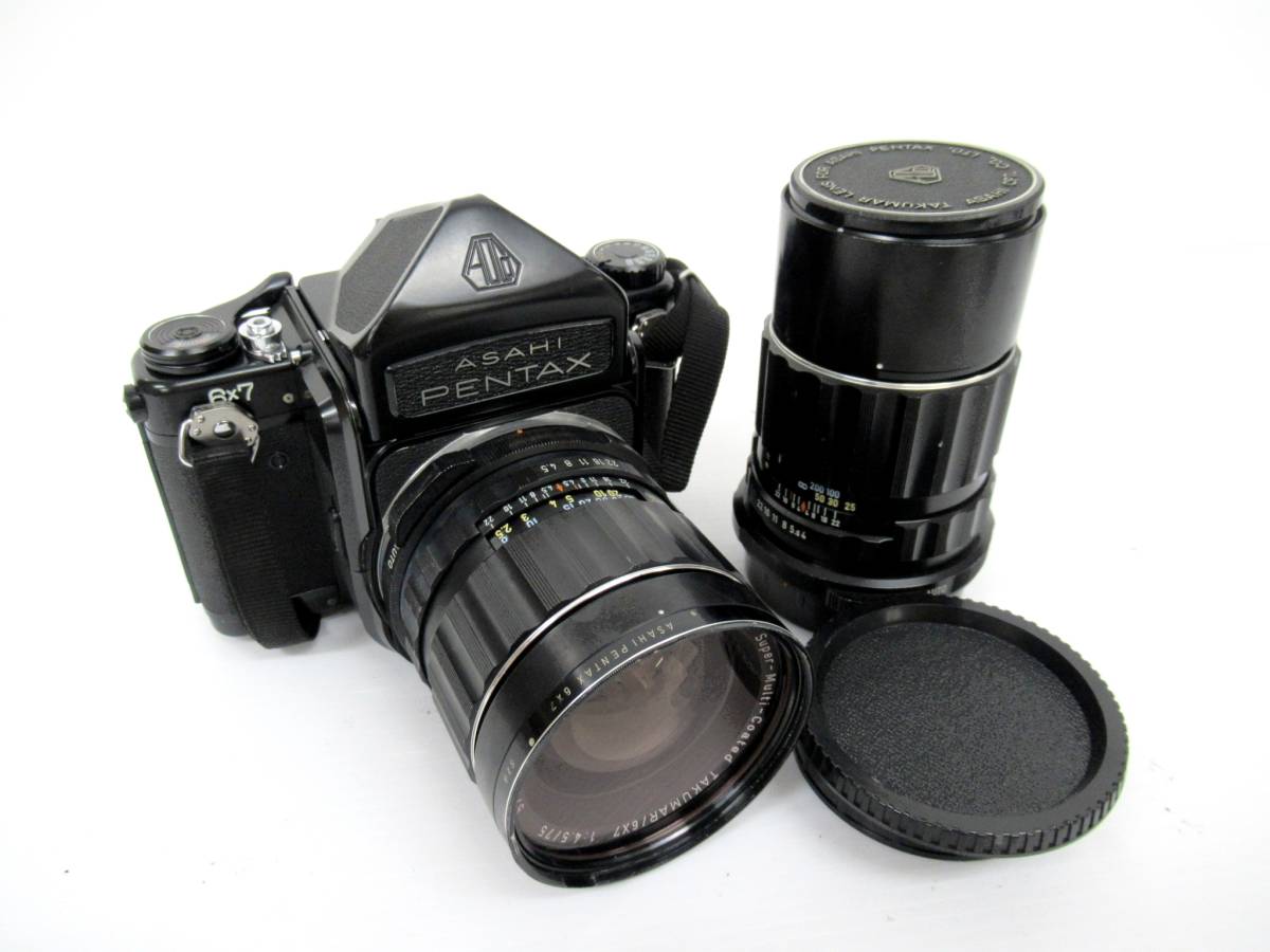 【やや傷や汚れあり】【ASAHI PENTAX/アサヒペンタックス】午⑤2//6×7 Super-Multi-Coated TAKUMAR/6×7 1:4.5/75 1:4/200の落札情報 ...