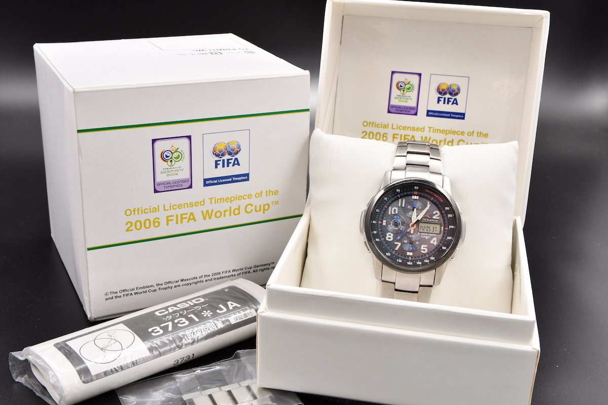 【やや傷や汚れあり】CASIO OCEANUS OCW-500TBJ-1AJA FIFA GERMANY 2006 カシオ オシアナス クオーツ メンズ 腕時計 02013の落札情報詳細 ...