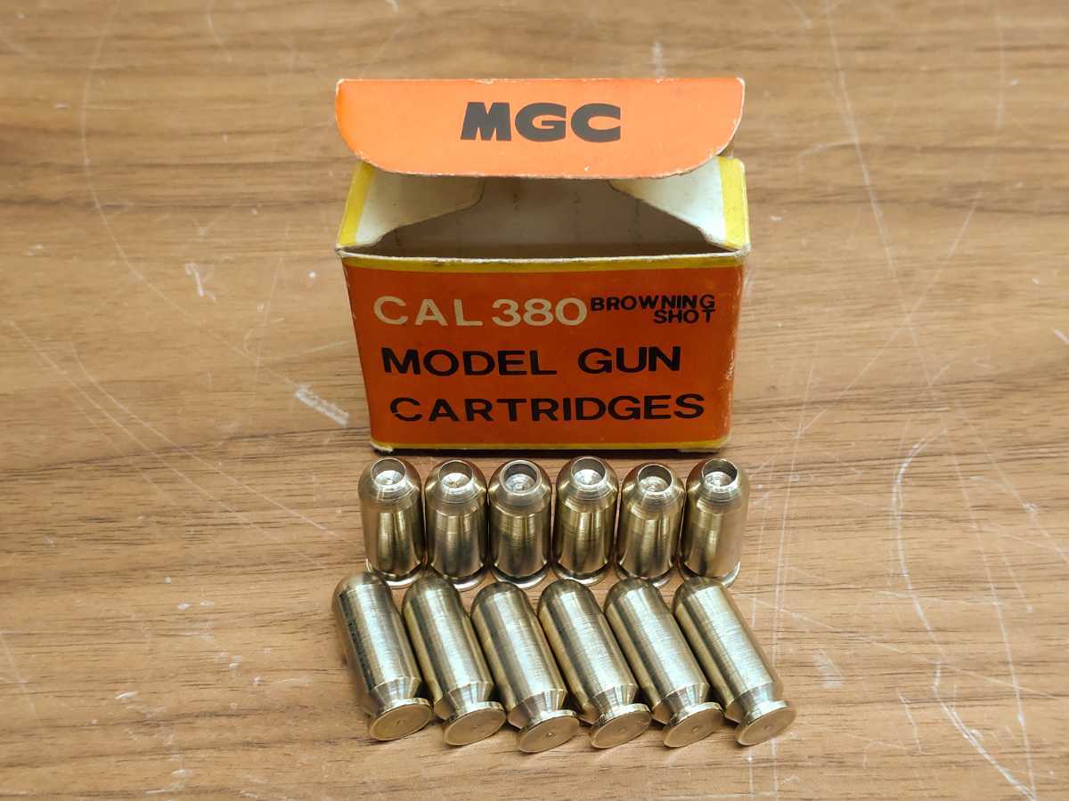 【やや傷や汚れあり】MGC モデルガンカートリッジ CAL380 BROWNING SHOT 12個入り 箱付きの落札情報詳細 - ヤフオク ...