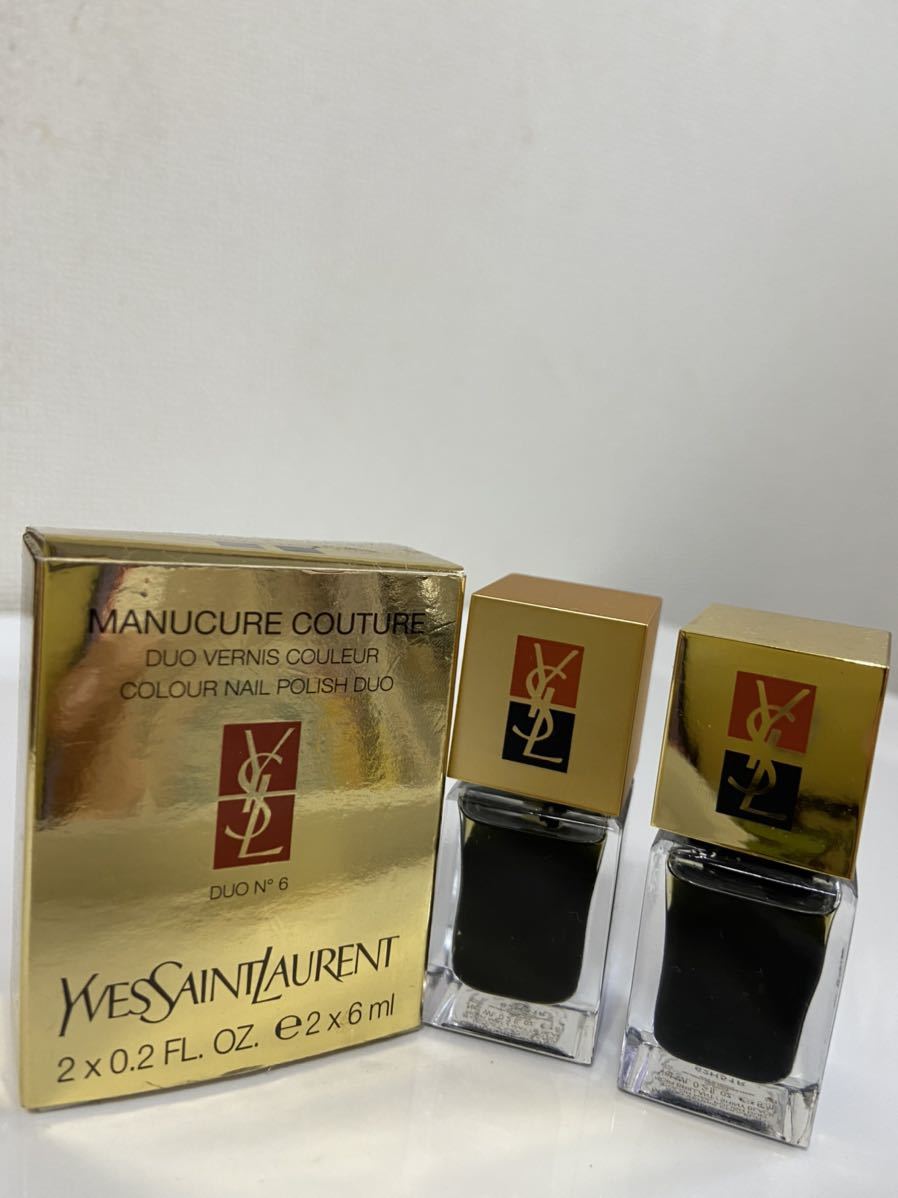 【やや傷や汚れあり】Yves Saint Laurent YSLイヴ・サンローラン デュオ ヴェルニ ラック NAIL POLISH DUO N°6 6ml 2本 セットSHINE/MATTO ...