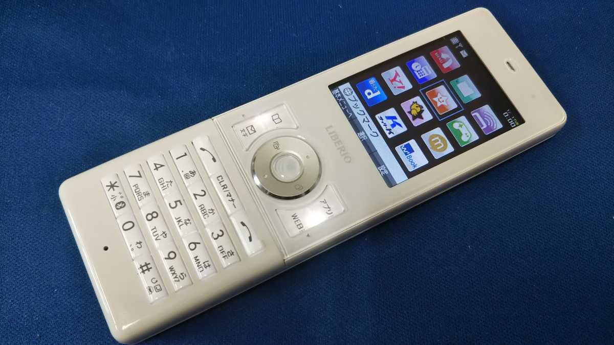 【やや傷や汚れあり】Y!mobile Willcom LIBERIO WX11K ＃YM170 KYOCERA PHS 簡易動作確認＆簡易清掃＆初期化OK 送料無料 一応JUNK ...