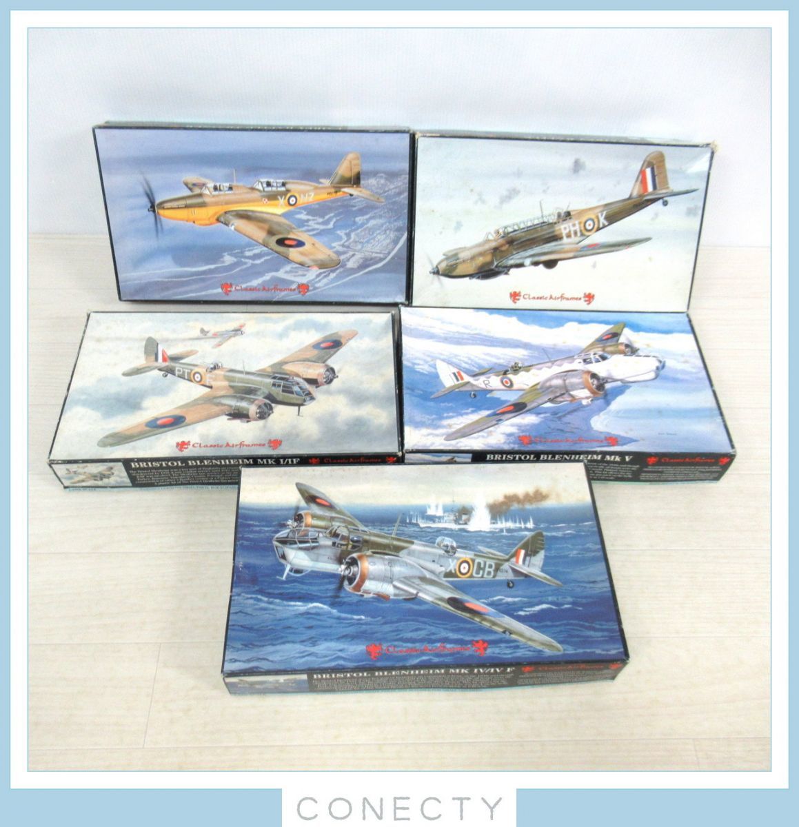 【傷や汚れあり】未組立 クラシック エアフレーム 1/48 FAIREY BATTLE フェアリーバトル/BRISTOL BLENHEIM ...