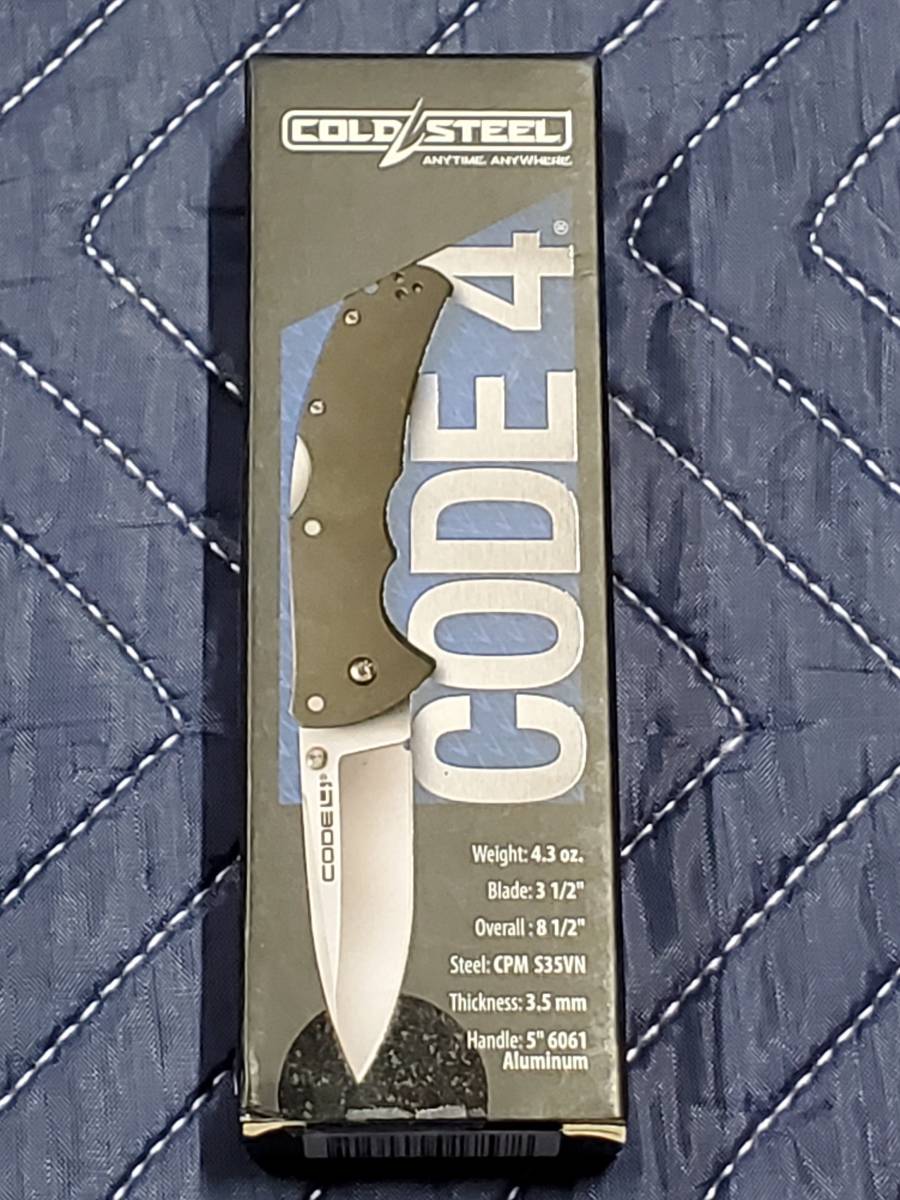 【未使用】COLD STEEL コールドスチール Code4 spear point #58PS 折りたたみ ナイフ 未開封の落札情報詳細 - ヤフオク落札価格情報 オークフリー