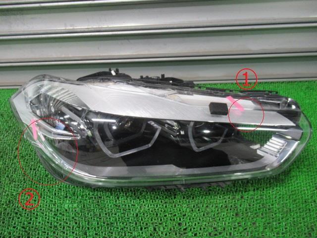 美品★ BMW X2 F39 純正 右ヘッドライト LED 6311 8738188 63118738188 6311 7489232 ...