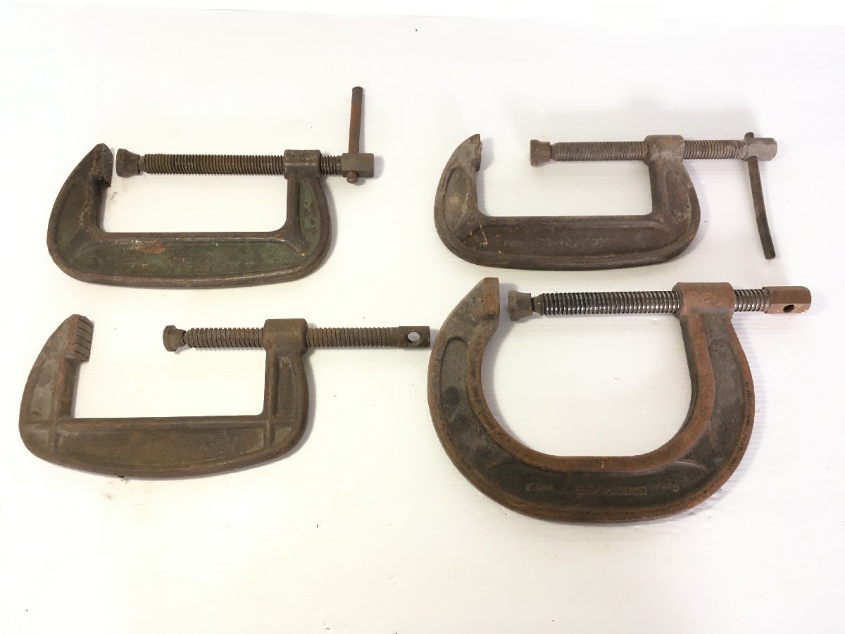 【傷や汚れあり】SUNKEY サンキー SANKI TOP トップ CARL? C型クランプ 150mm シャコ シャックル 万力 4個の落札 ...
