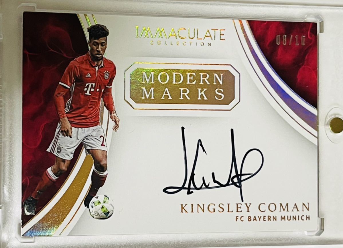 【目立った傷や汚れなし】★10シリ! コマン KINGSLEY COMAN on card auto 2017 PANINI ...