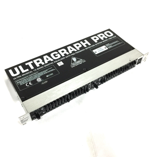 【やや傷や汚れあり】1円 BEHRINGER ULTRAGRAPH PRO FBQ1502 グラフィックイコライザー 動作確認済み ベリンガー ...
