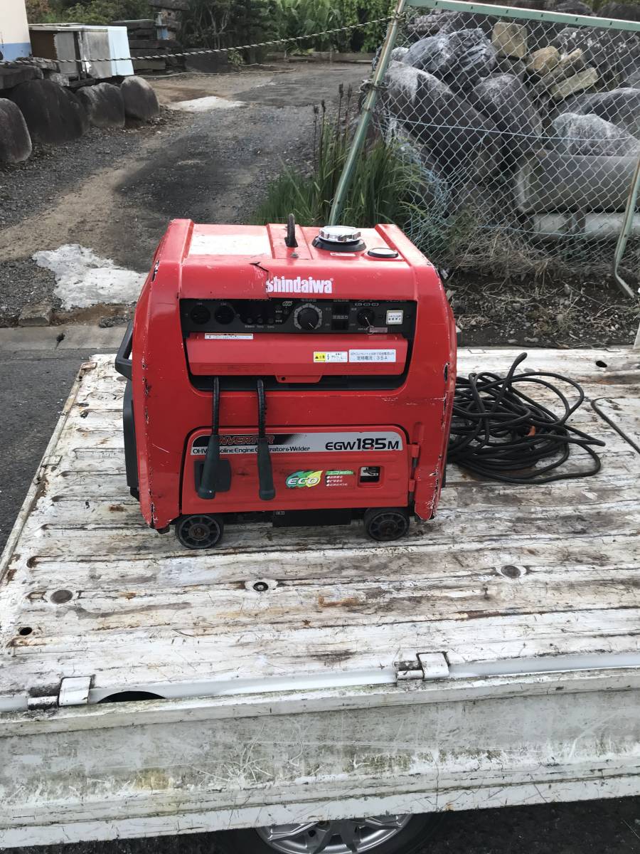 【傷や汚れあり】新ダイワエンジン溶接機インバータ発電機EGW 185M-I 福岡県久留米市発の落札情報詳細 - ヤフオク落札価格検索 オークフリー