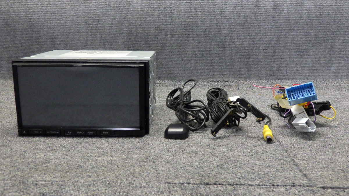 【やや傷や汚れあり】93 メモリーナビ 三菱電機 NR-MZ40X-D 地デジ フルセグ 2DIN 7型 DVD CD 地図データ2013年 ...