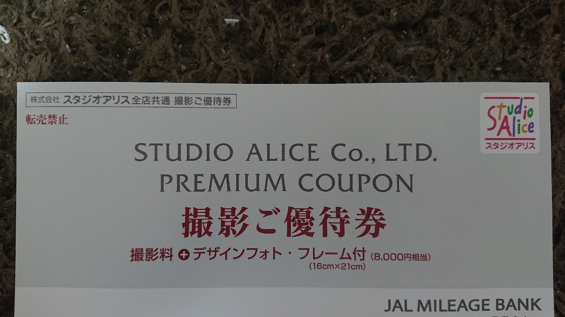 【未使用】スタジオアリス 撮影ご優待券 1枚 12/31 送料無料 Studio Alice 1円 秋 デザインフォト フレーム クーポン ...