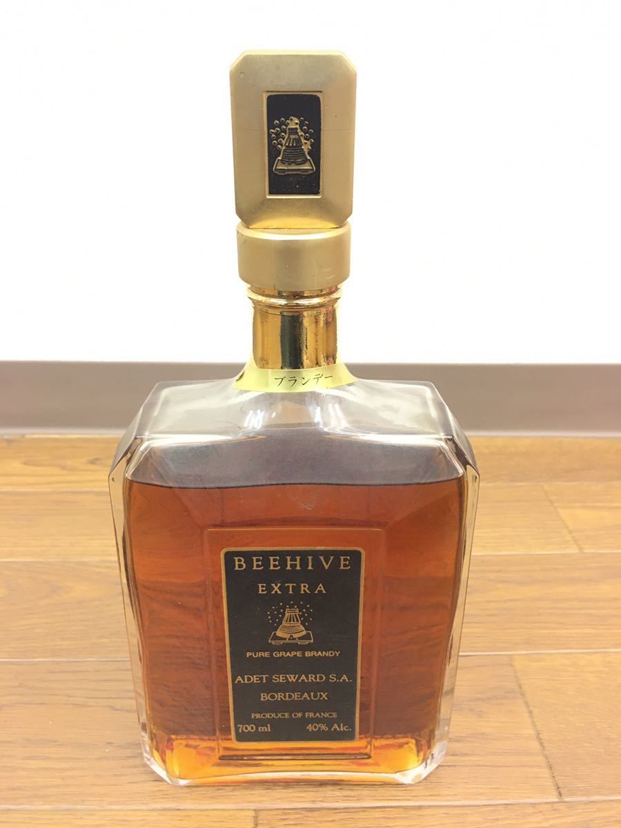 【傷や汚れあり】(002/09)【未開栓】BEEHIVE EXTRA ビーハイブ エクストラ PURE GRAPE BRANDY フランス ブランデー 容量700ml 度数40% 洋酒の落札 ...