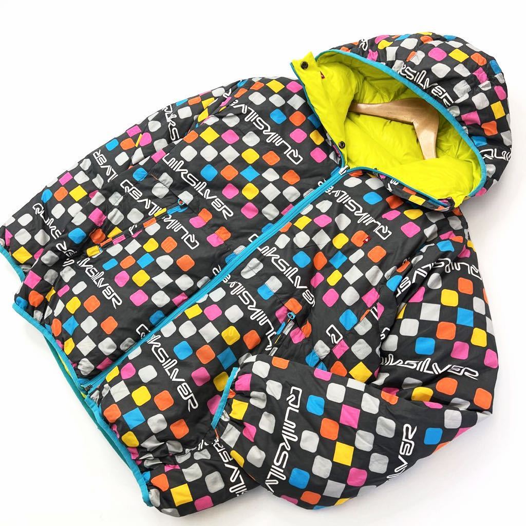 【目立った傷や汚れなし】クイックシルバー ☆ Quiksilver ダウンジャケット リバーシブル マルチカラー × イエロー M スキー スノーボード アウトドア D208の落札情報詳細 ...