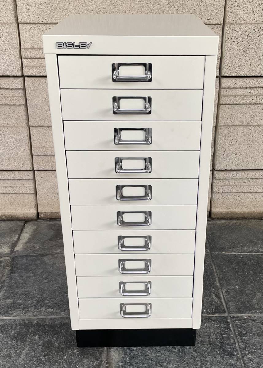 【目立った傷や汚れなし】【美品】bisley ビスレー 29/10 A4サイズ キャスター付き 10段 キャビネット イギリス製 引き出し 事務 オフィス 台座 収納 ②の落札情報詳細 ...