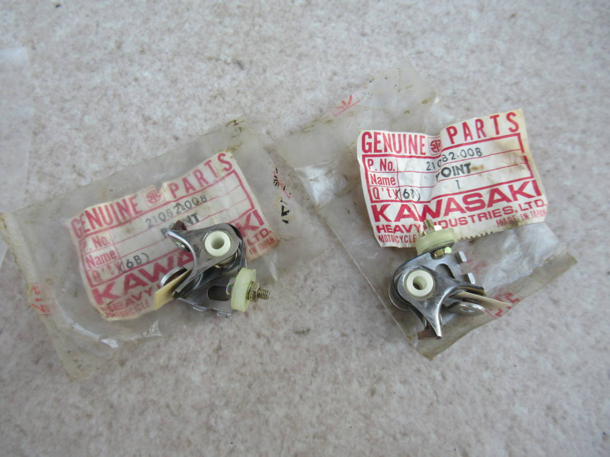 【未使用】W3 W1 W1S W1SA カワサキ純正 ポイント 2個 コンタクトブレーカー 未使用保管品 21082-008 KAWASAKI 650RS カワサキ メグロ の落札情報詳細 ...
