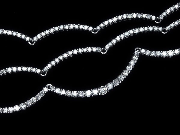 【未使用】6186S【1円～】新品【RK宝石】≪DIAMOND≫ 豪華絢爛!! 天然ダイヤモンド 総計1.00ct K18WG 高級 テニス フルエタニティ ブレスレット の落札情報詳細 ...