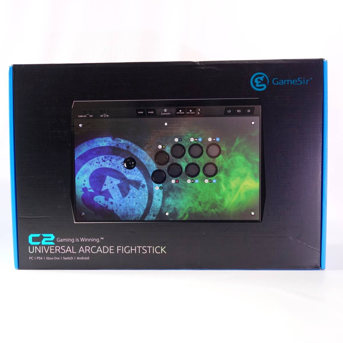 【目立った傷や汚れなし】☆6294☆中古 GameSir C2アーケードコントローラー アーケードスティック ファイティングエッジPS4 ...