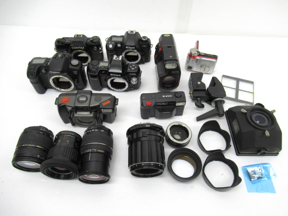 【やや傷や汚れあり】【CANON/MAMIYA/Nikon/TAMRONその他】酉②j043//カメラ、レンズ、アクセサリーまとめ/35F-Ⅱ ...