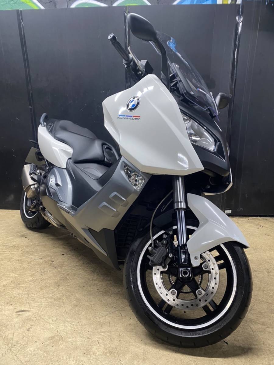 【やや傷や汚れあり】BMW C600スポーツ 0131 19593㎞ エンジン実働 650㏄ 大型スクーター 25年12月登録 ABS付き ...