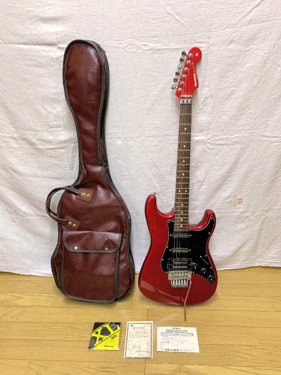 【目立った傷や汚れなし】10967/フェルナンデス FERNANDES FST-65 レッド ストラトキャスター ソフトケース付 80年代 の ...