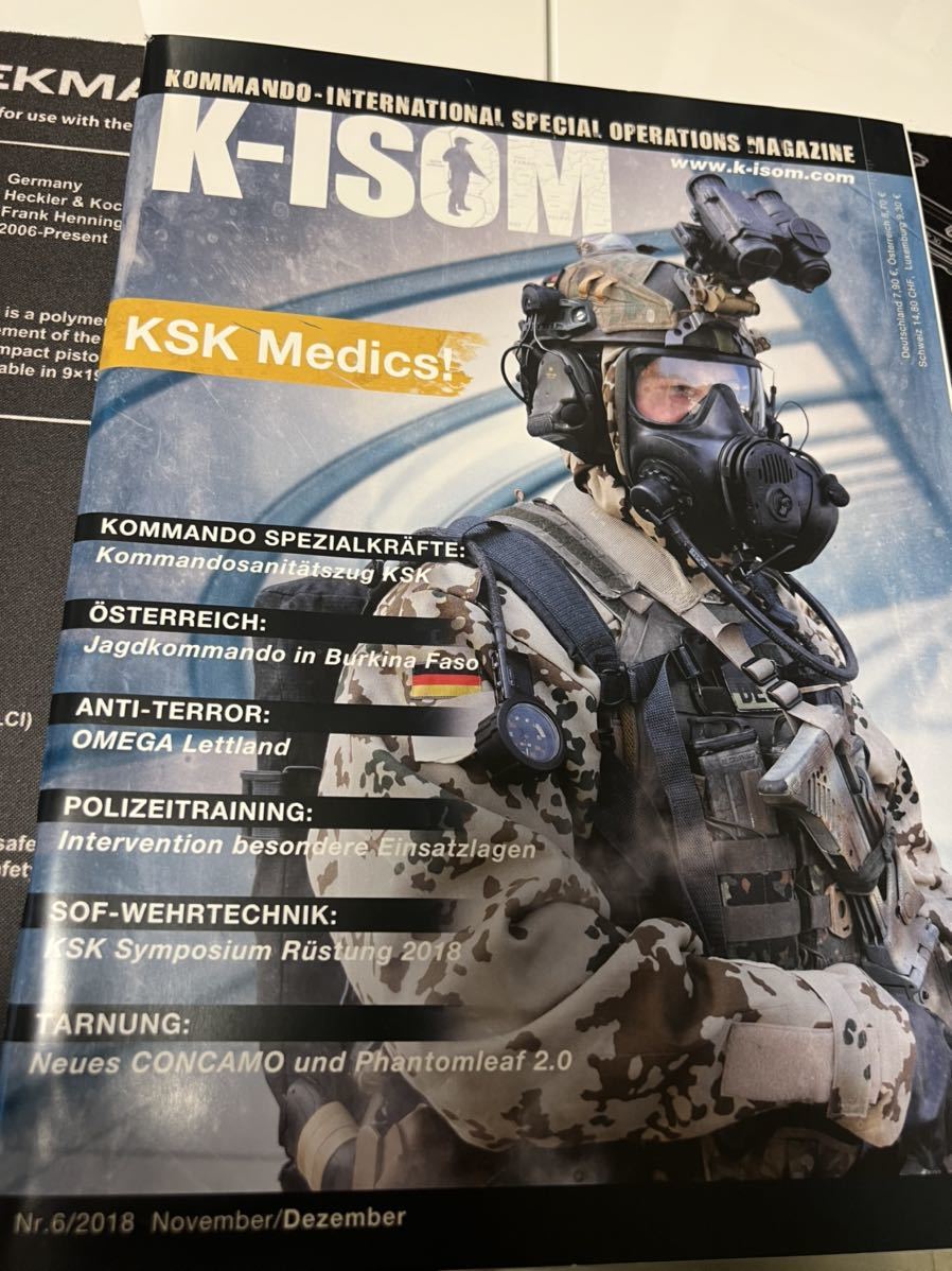 【目立った傷や汚れなし】K-lSOM 欧州LE 特殊部隊写真集雑誌 ドイツ軍 KSKなど(G36 hk H&K mp5 416 mk18 ...