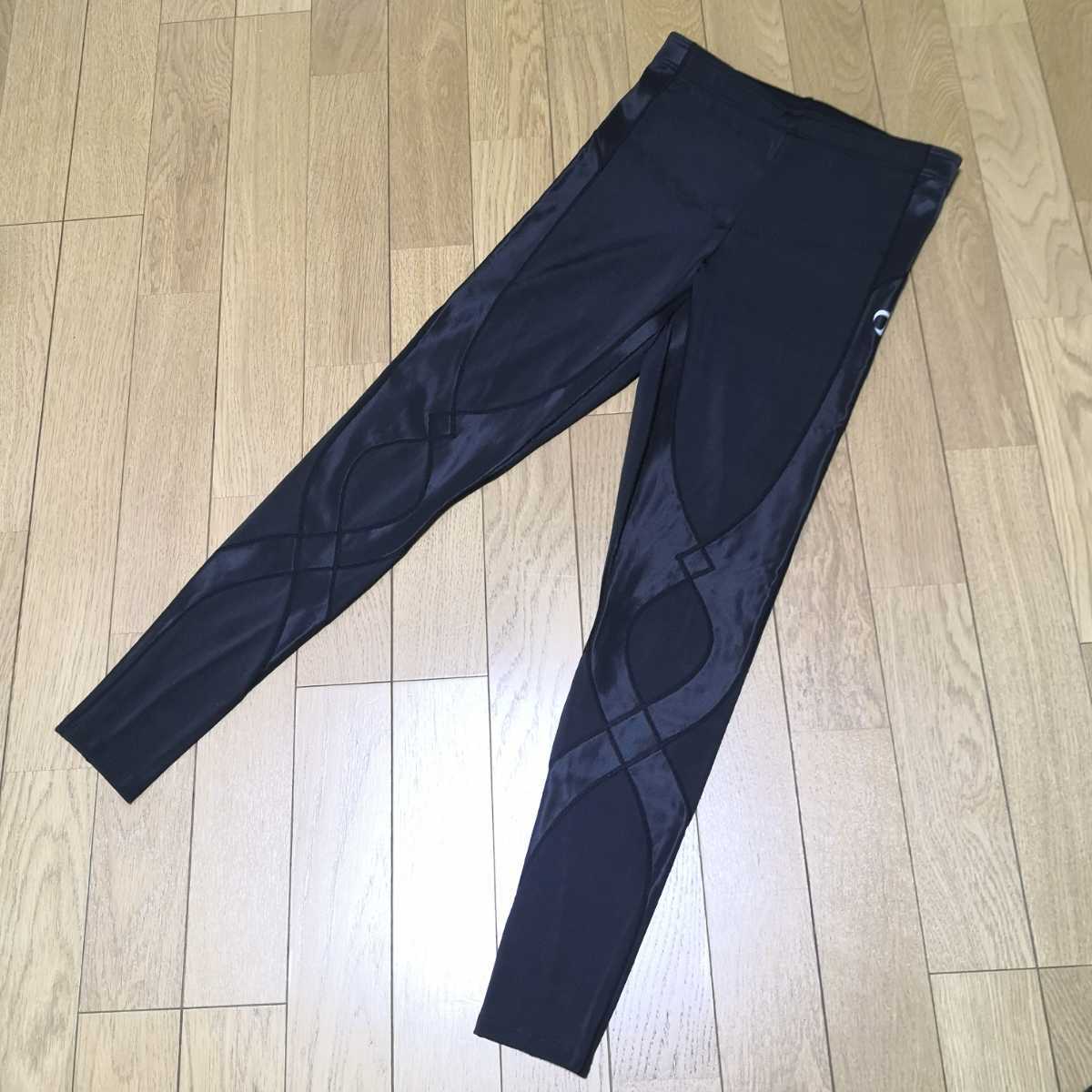 【目立った傷や汚れなし】2回使用 スタビライクスモデル CW-X HZY-149 レディース M ブラック 紐なし スポーツタイツ サポート スパッツ ワコール STABILYXmodelの ...