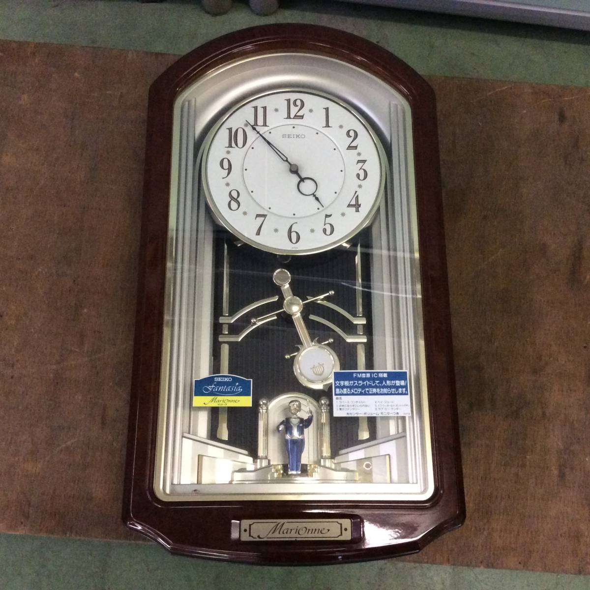 【やや傷や汚れあり】【YH-2944】中古品 SEIKO セイコー Marionne マリオーヌ からくり掛け時計 動作未確認の落札情報詳細 ...