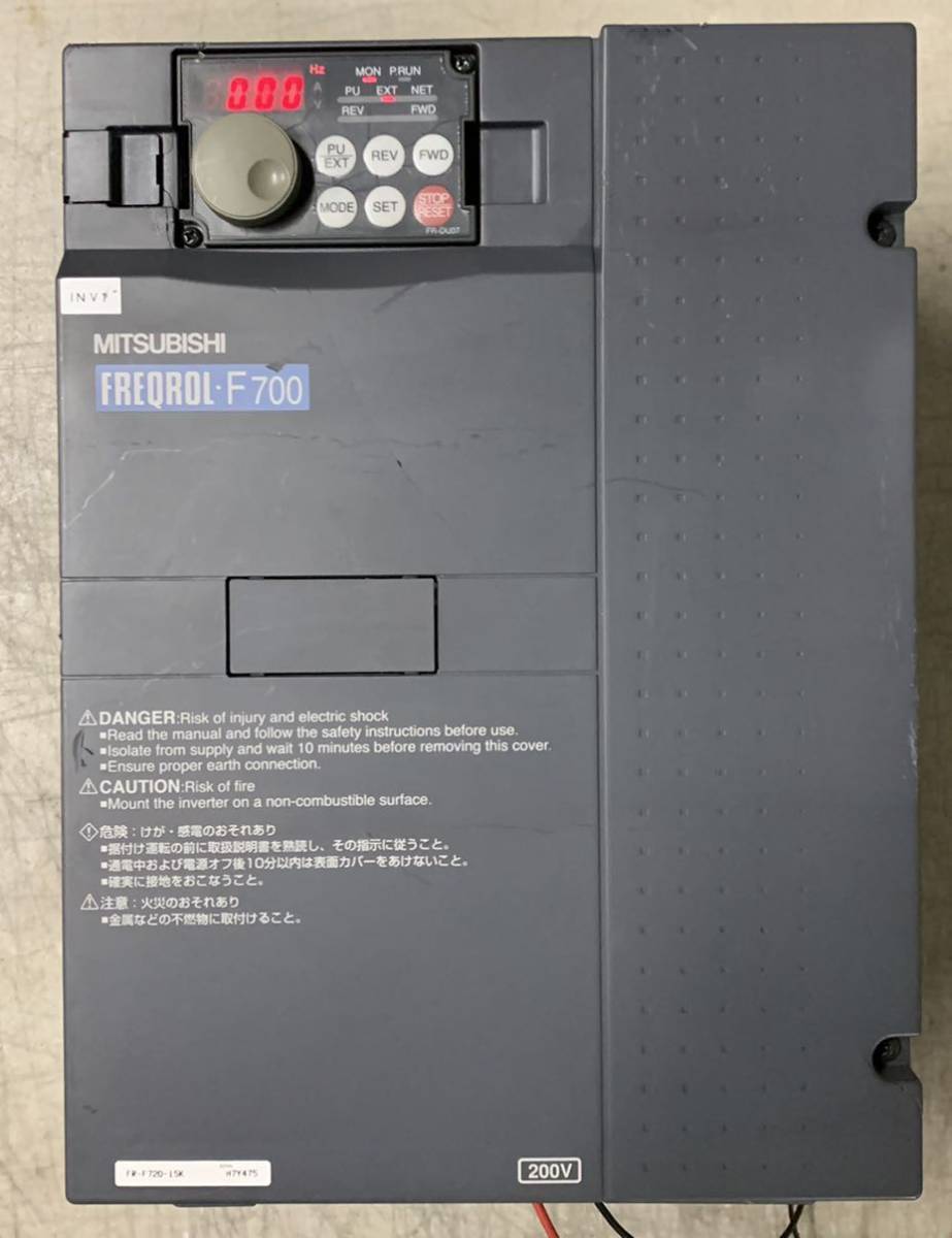 【未使用に近い】【今年最後のセール中】【フィルタパック付き】三菱 インバータ FREQROL-F700 FR-F720PJ-11K ＋ FR-BFP2-11K 【初期不良保証】② の落札情報 ...