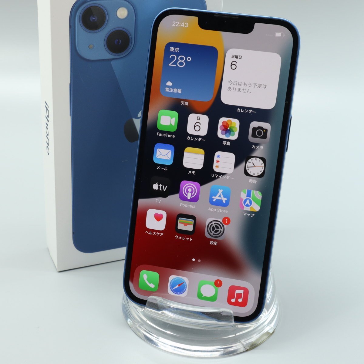 【やや傷や汚れあり】Apple iPhone13 128GB Blue A2631 3J831J/A バッテリ100% SIMフリー★Joshin1812【1円開始・送料無料】の落札情報詳細 ...