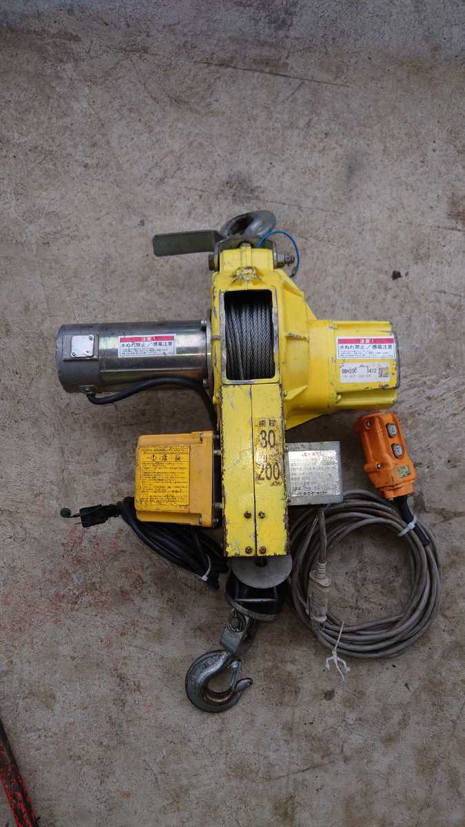 【傷や汚れあり】トーヨコーゲン BH-930 ベビーホイスト 100v 200kg 30mの落札情報詳細 - ヤフオク落札価格検索 オークフリー