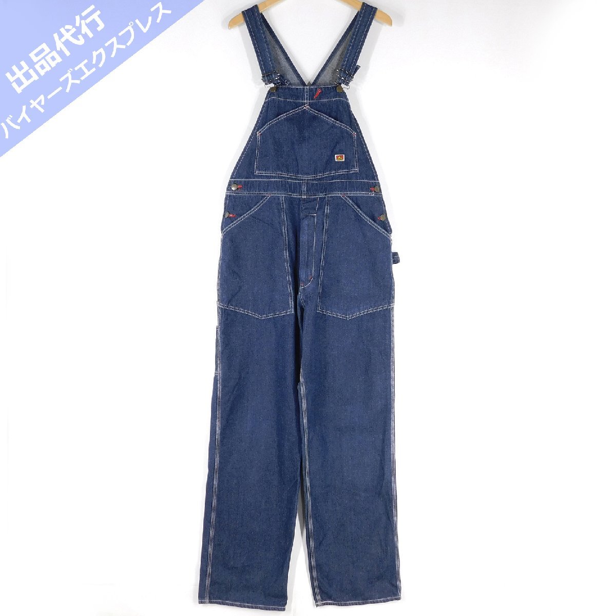 【やや傷や汚れあり】ベンデイビス デニムオーバーオール size M #88017 BEN DAVIS サロペット アメカジ ボトムスの落札情報詳細 - ヤフオク落札価格検索 オークフリー