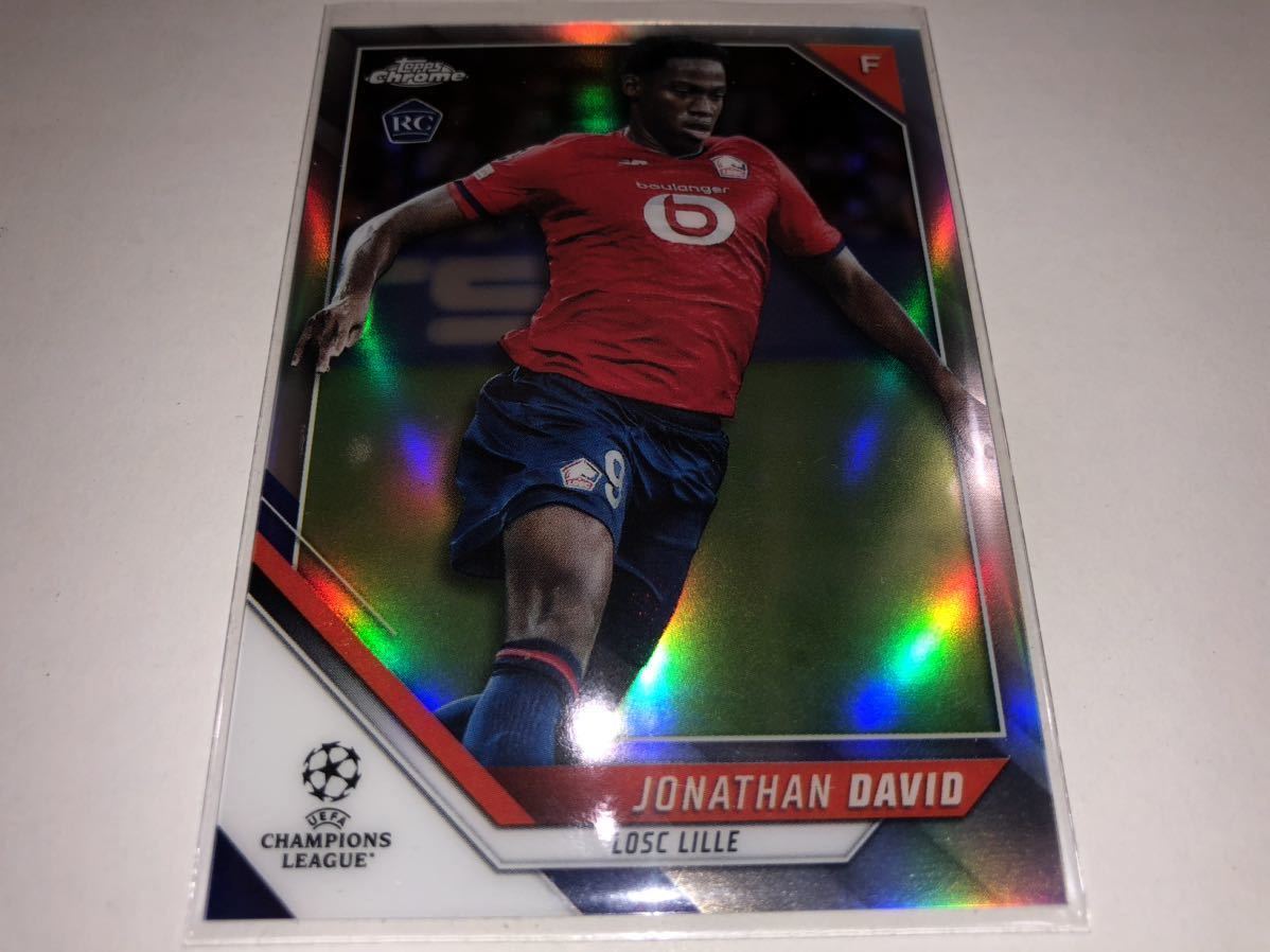 【目立った傷や汚れなし】2021-22 Topps Chrome Champions League Jonathan David Silver ...