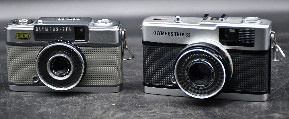 【傷や汚れあり】KYH12-15 2個セット 現状品 Olympus PEN EE 1：3.5 F=2.8cm フィルムカメラ TRIP35 1：2.8 F=40mm の落札情報詳細 ...