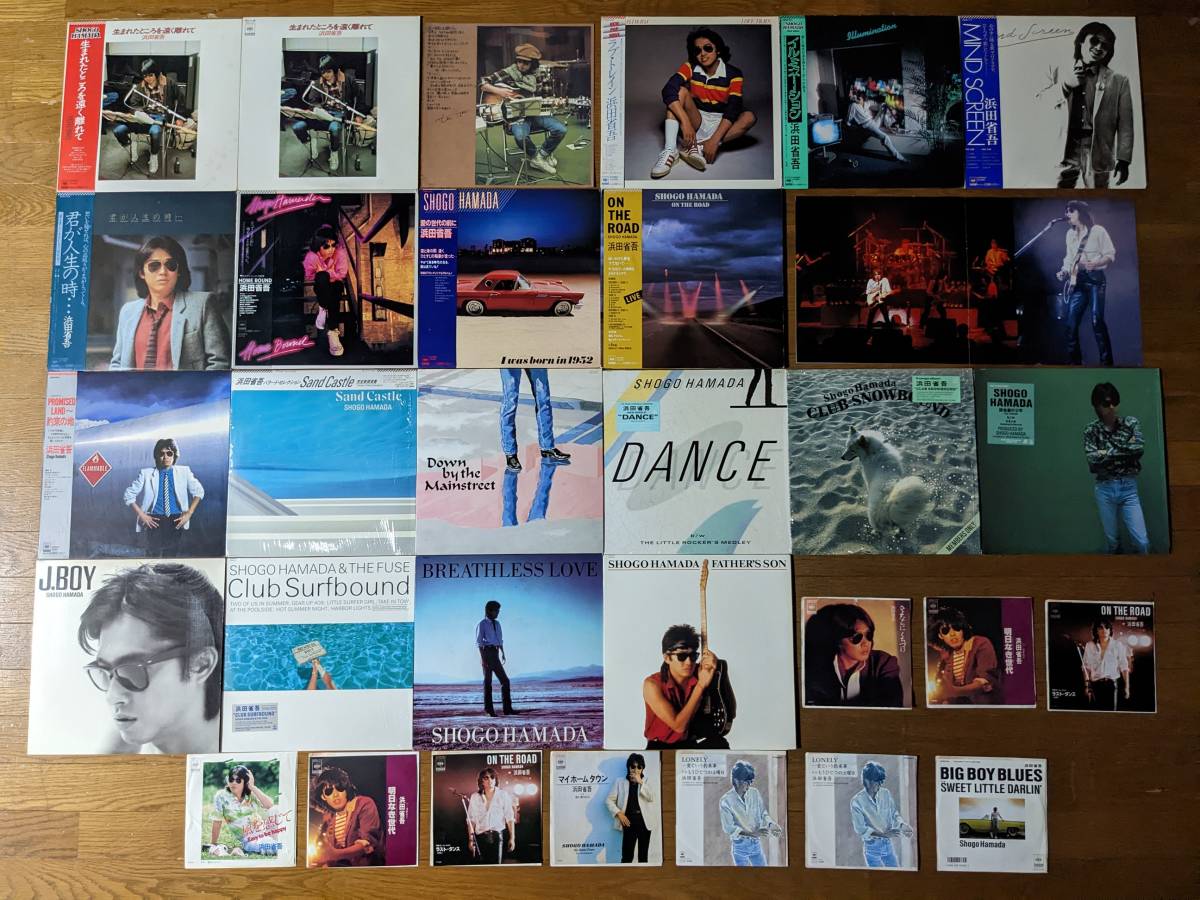 【目立った傷や汚れなし】 浜田省吾最強セット 「BREATHLESS LOVE」含む美品帯付含LP21枚+シングル10枚セット！LP完全 ...