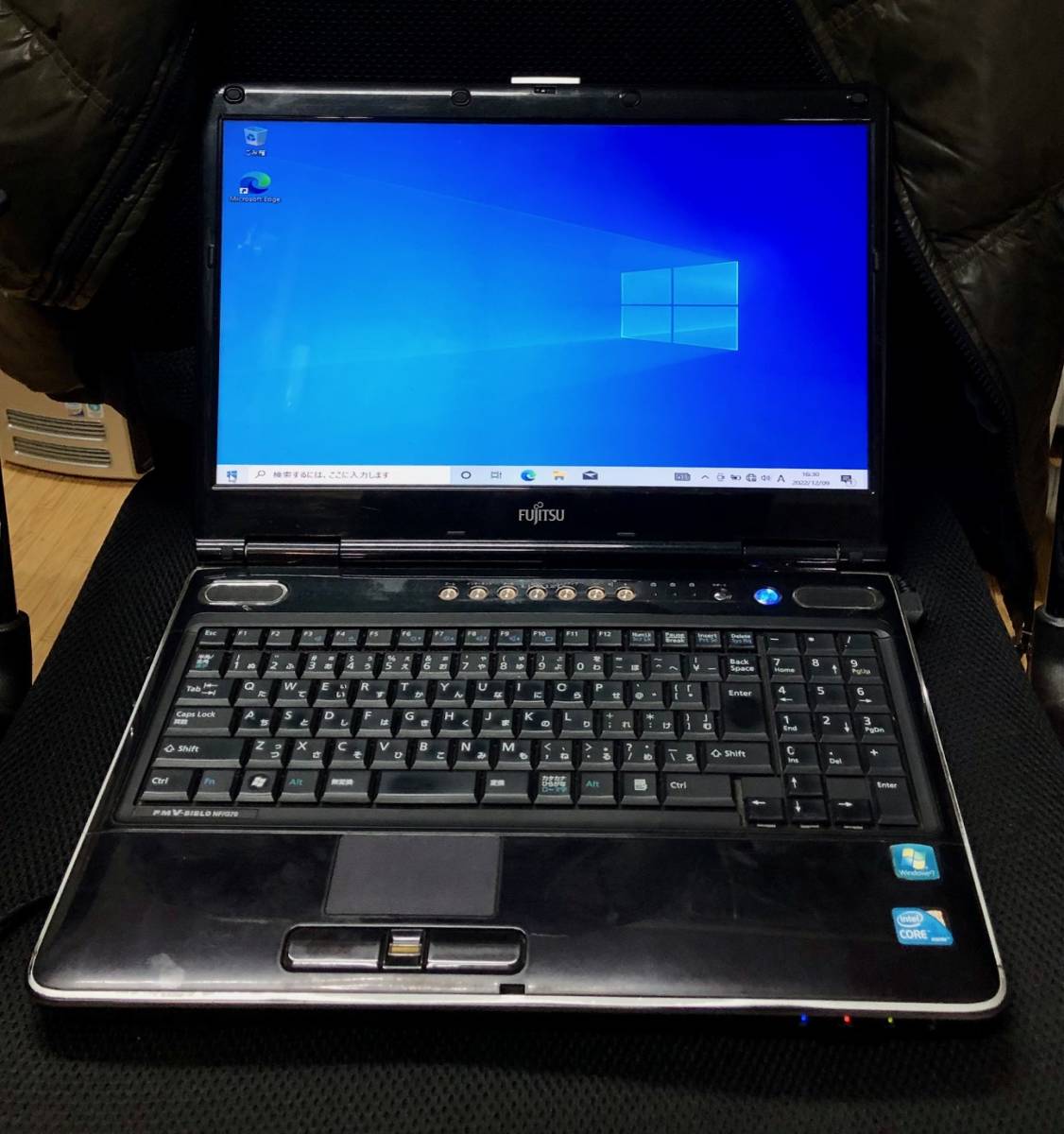 【傷や汚れあり】FUJITSU FMV-BIBLO NF/G70 型式 FMVNFG70B Windows10 Home にて起動確認 Intel Core i5 M430 RAM 4GB ...