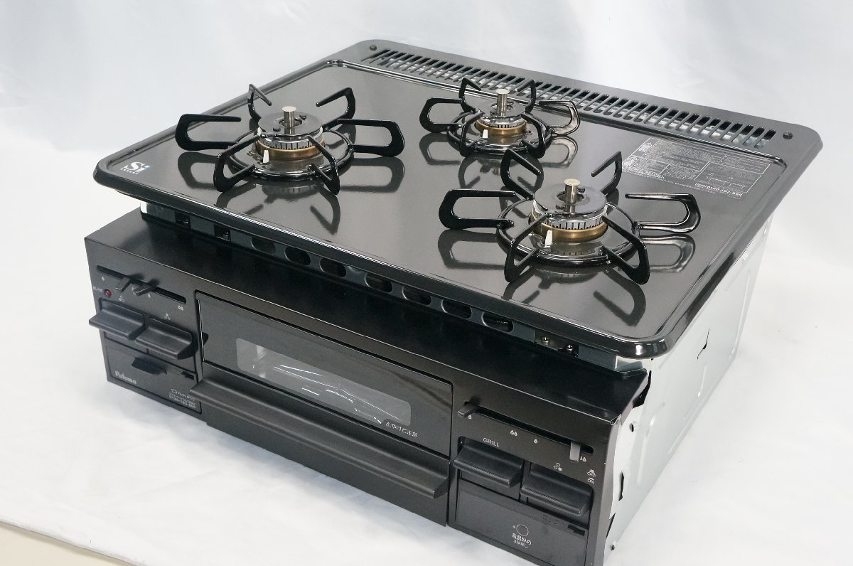 【やや傷や汚れあり】28 Paloma/パロマ LPガス用 ビルトインガスコンロ PKD-N34-1 2019年製 プロパンガス用 ...