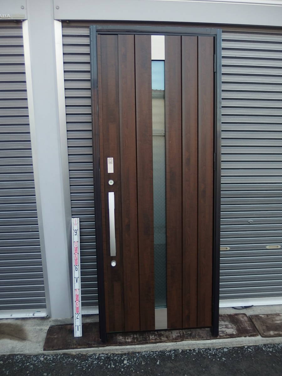【傷や汚れあり】在庫品 アルミサッシ 玄関ドア LIXIL ジエスタ2防火戸 P16型 タッチキー リモコンキー 電池錠 断熱 片開 右吊 アンティークオーク 訳あり の落札情報詳細 ...