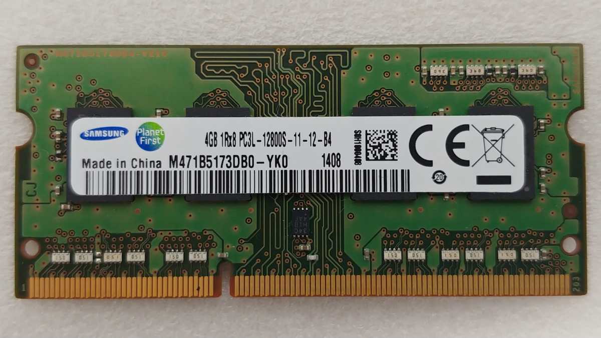 SAMSUNG 4GB 1Rx8 PC3L 12800S 11 12 B4 M471B5173DB0 YK0 samsung-4gb-1rx8-pc3l-12800s-11-12-b4-m471b5173db0-yk0