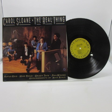 【やや傷や汚れあり】Carol Sloane「The Real Thing」LP（12インチ）/Contemporary Records(C ...