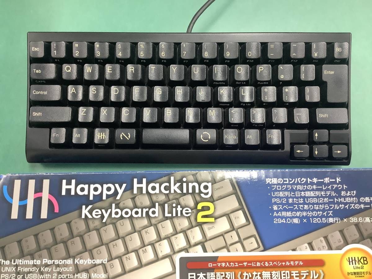 【やや傷や汚れあり】送料無料 Happy Hacking Keyboard Lite 2 黒 USBキーボードの落札情報詳細 - ヤフオク落札価格検索 オークフリー
