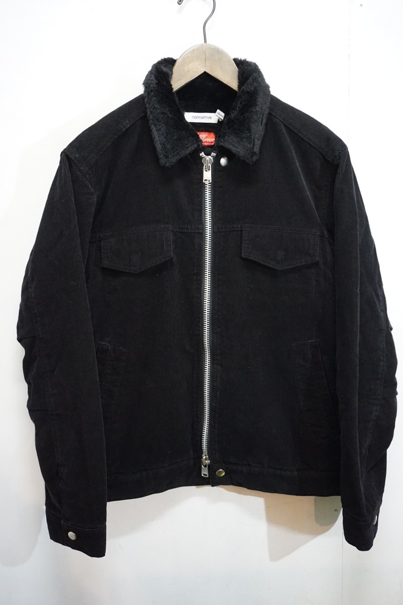 【やや傷や汚れあり】nonnative TROOPER DOWN JACKET COTTON WEATHER CLOTH WITH WINDSTOPPER ダウンジャケット 茶 1 コート ...