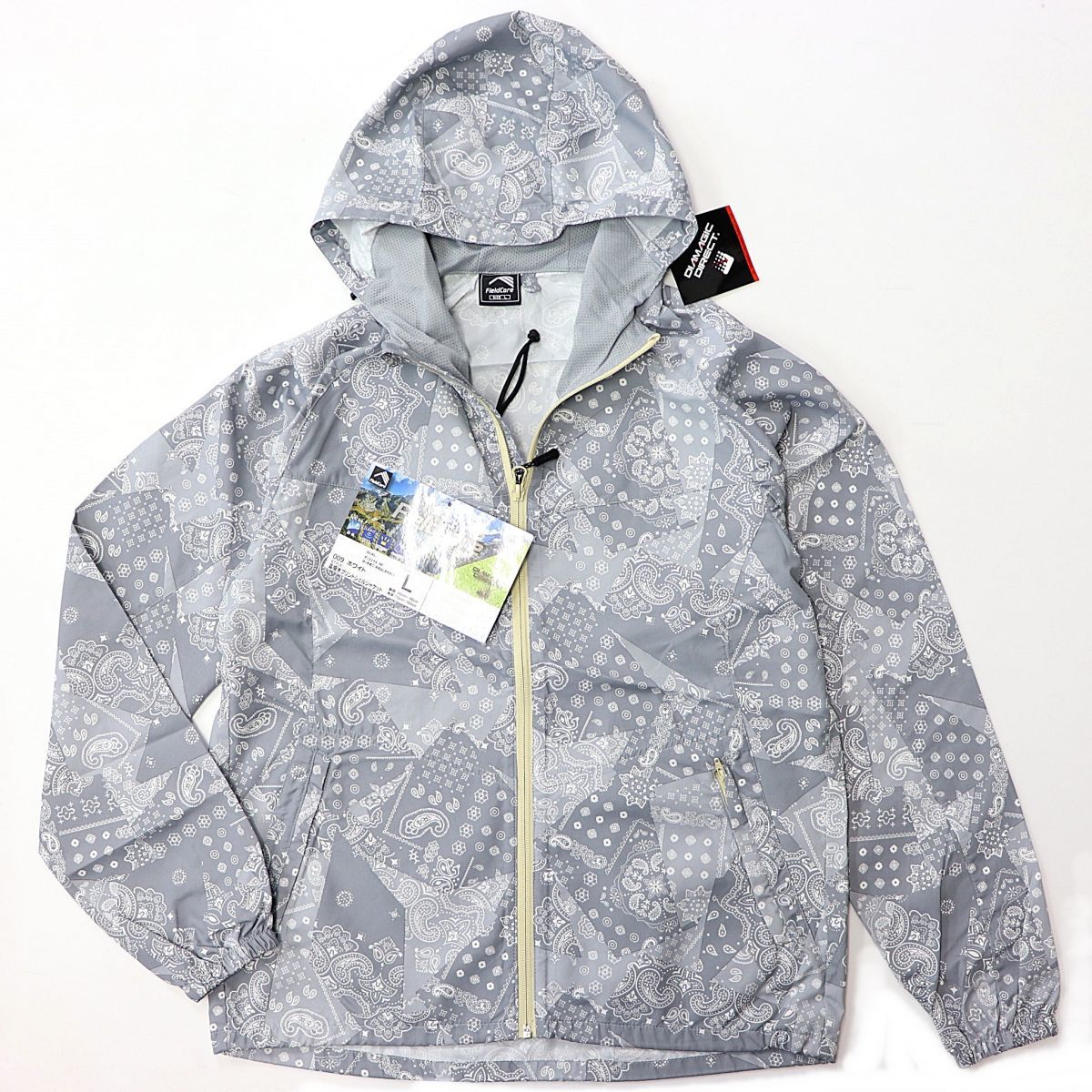 【未使用】★ ワークマン アウトドア WORKMAN OUTDOOR ペイズリー 全天候型 メンズ 紳士 パーカー ジャケット [67617-WHT-L] 一 二 弐★QWER★の落札情報詳細 ...