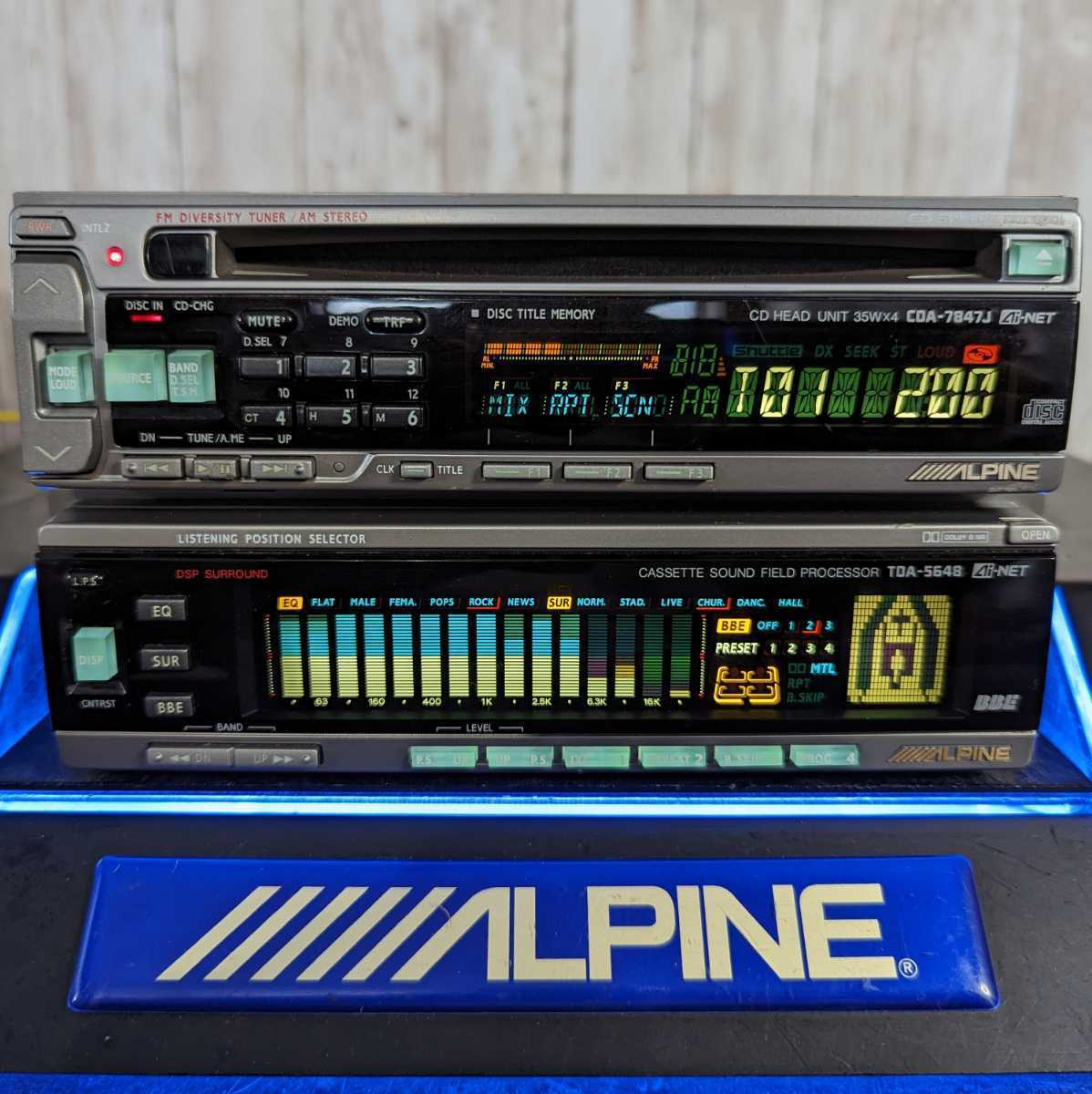 ALPINE ジャンク CDA-7843J MDA-5050 CD MD イルミネーション 旧車 昭和 アルパインの落札情報詳細 - ヤフオク ...