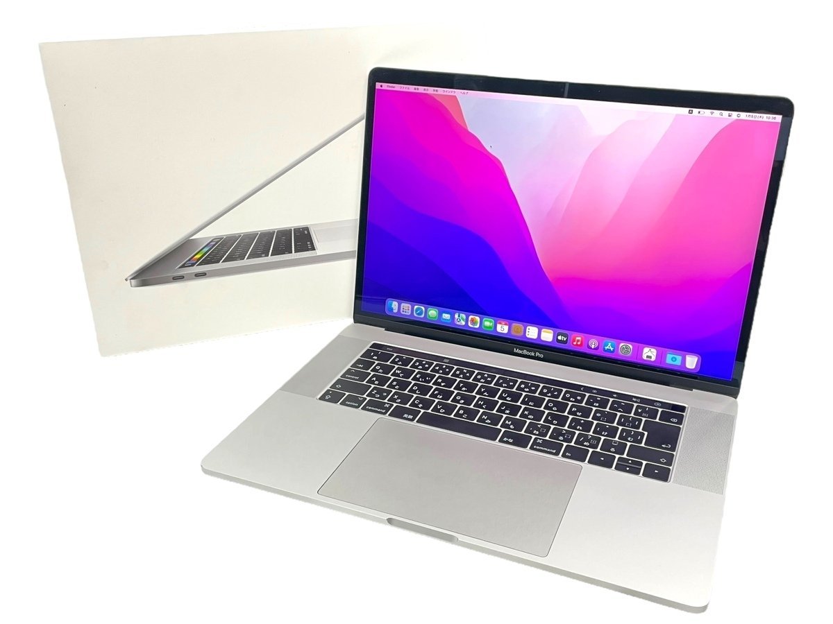 【やや傷や汚れあり】Apple MacBook Pro Retina 15-inch 2017 シルバー A1707 モデル A1707 カラー シルバー Touch Bar 2.9GHz ...